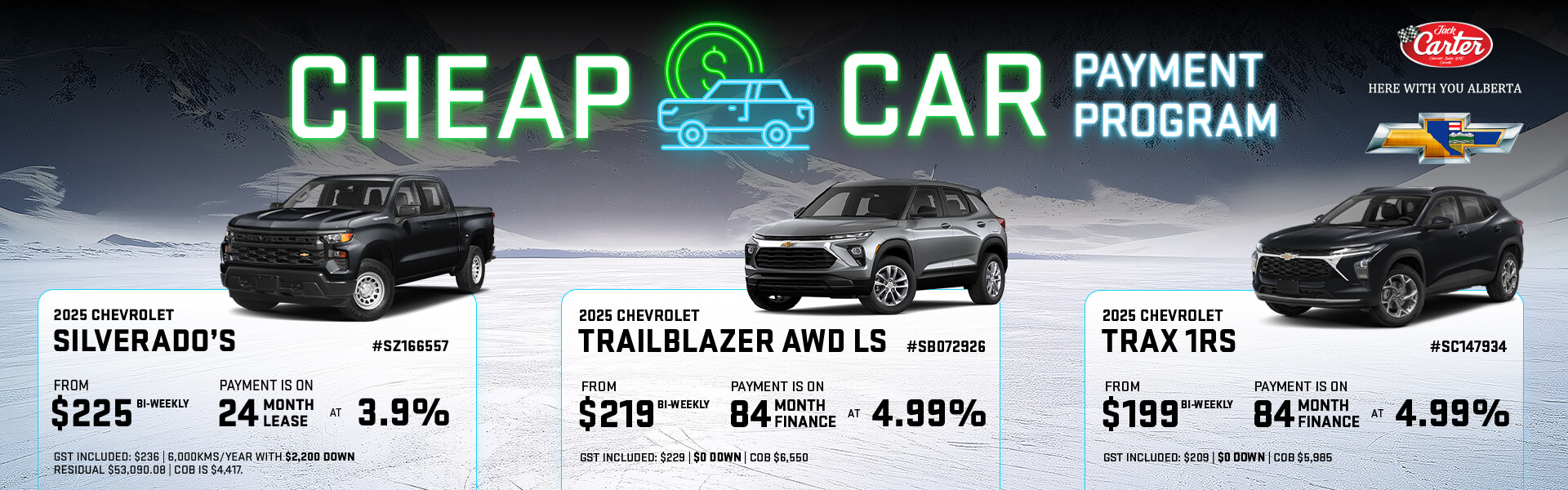 Jack Carter: New & Used Chevrolet Buick GMC | Calgary, AB